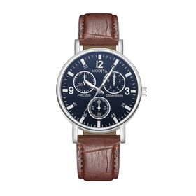 Men's Watch Retro Classic Simple Numbers Scale Dial Business Watches ...