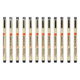 Art Star Pro 12 set Artist Designer Sketch Fineliner Pens Black Pigment ...