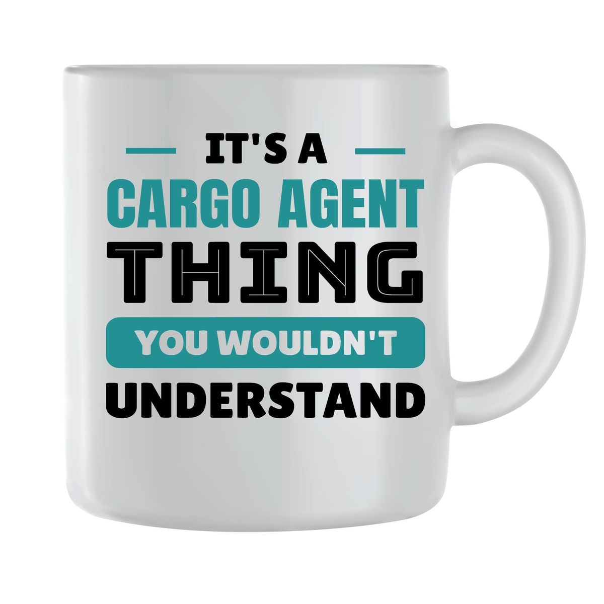 Cargo Agent Coffee Mugs for Men Women Trendy Job Quotes Graphic Cup ...