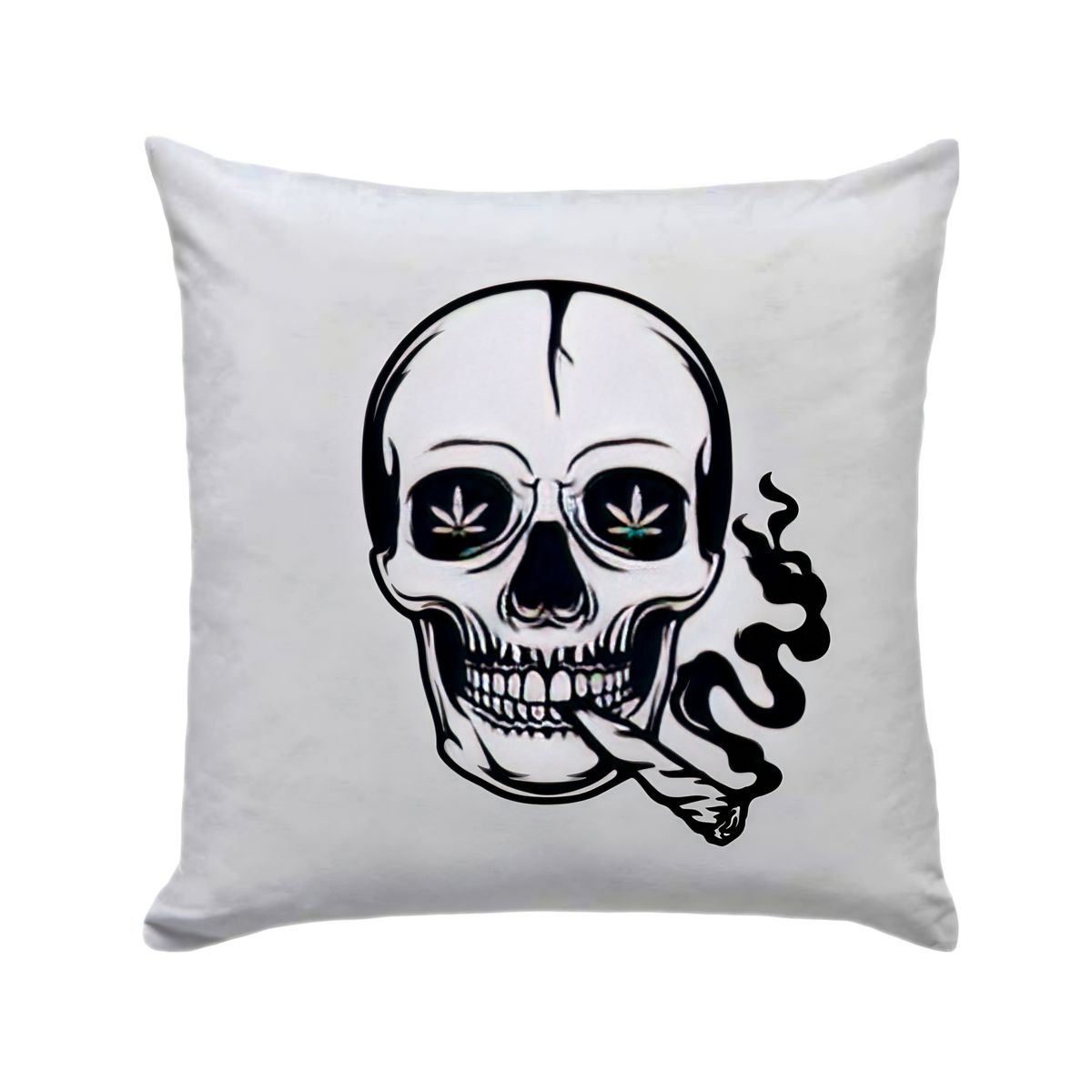 Cool Skull Smoking a Joint Pillow/Scatter Cushion | Shop Today. Get it ...