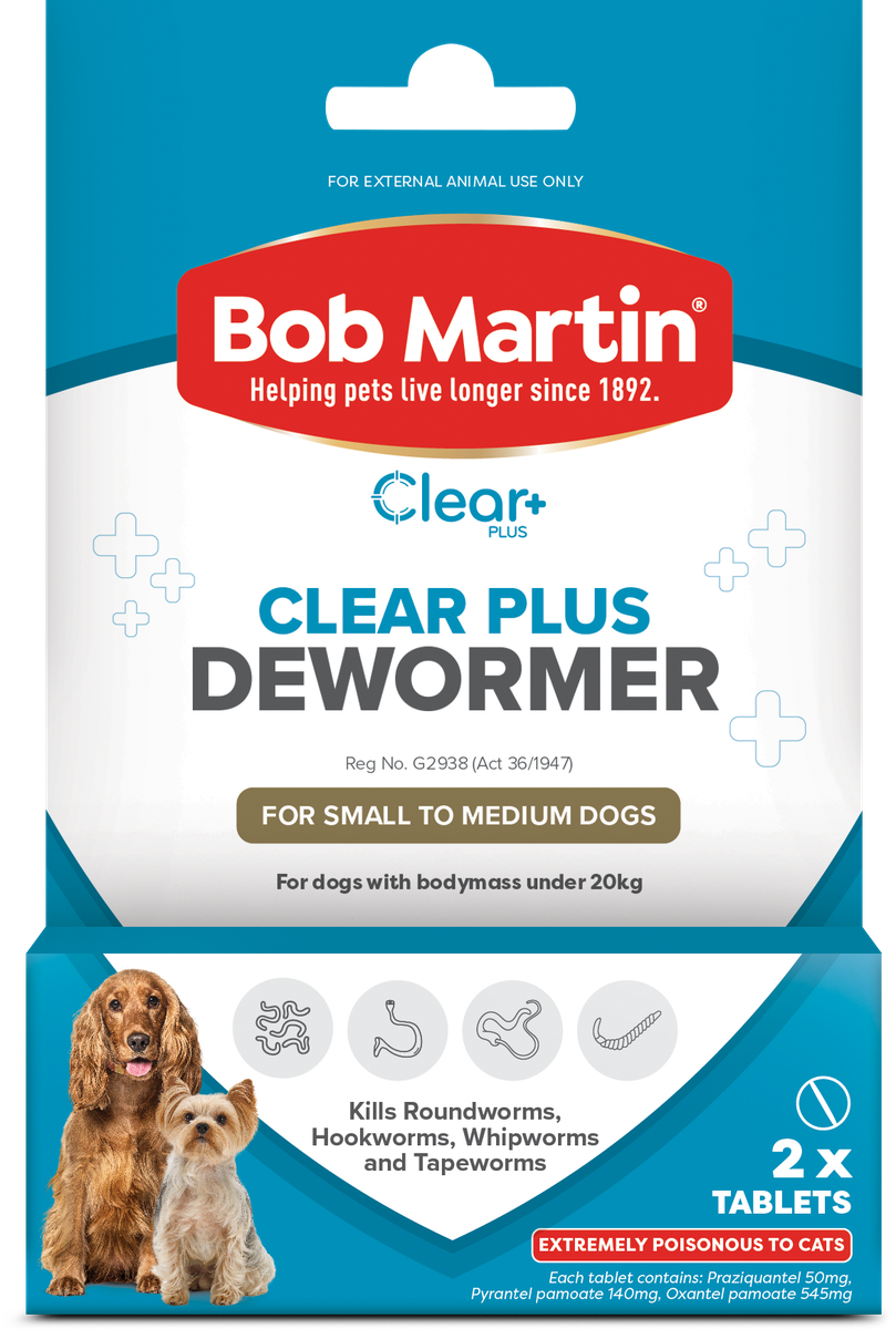BOB MARTIN Clear+ Dewormer Tablets for Small & Medium Dogs 2's | Shop Today. Get it Tomorrow ...