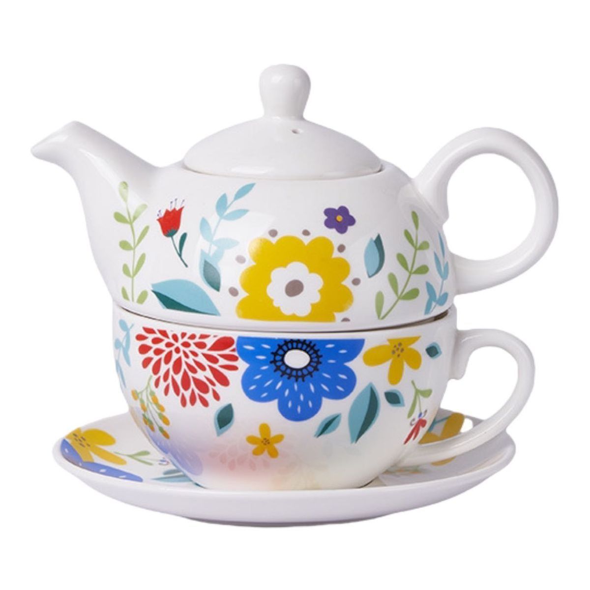 Hand Painted Floral Teaset And Cup Set | Shop Today. Get it Tomorrow ...