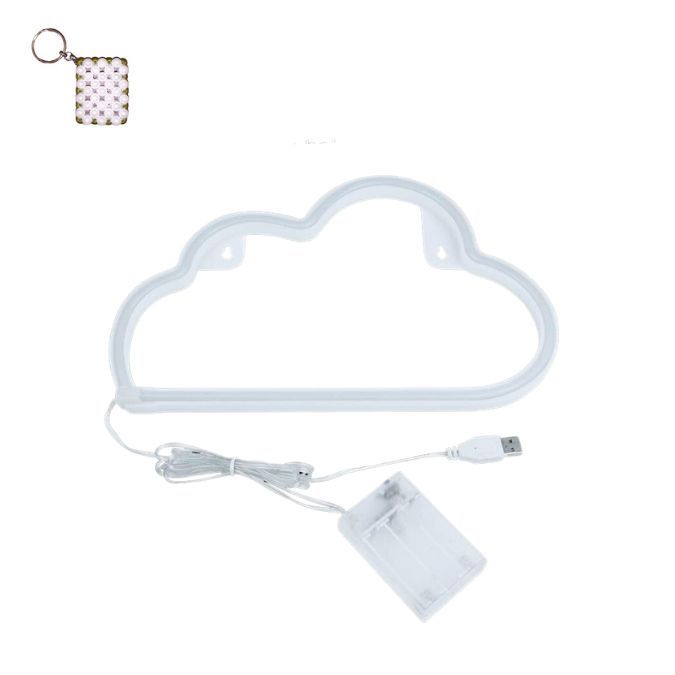 Fa A4 Floating Cloud Light Neon Sign Usb Battery Operated And A