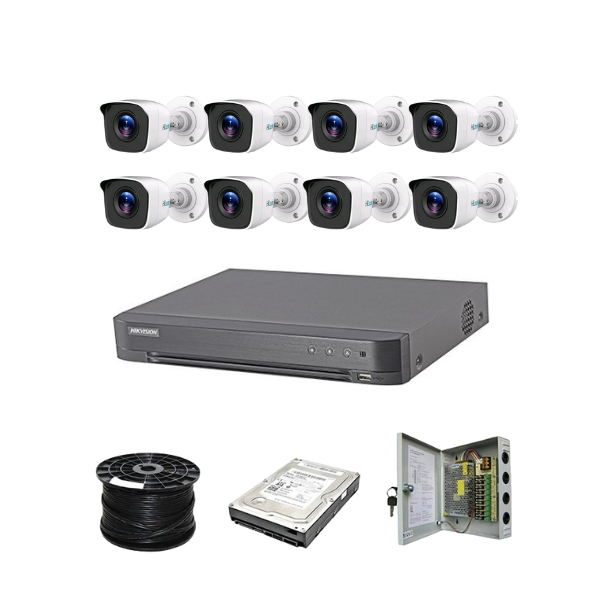 HiLook by Hikvision 8ch Turbo HD kit - 4MP HD 8ch DVR - 8 x HD 4MP Cam ...