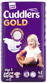 CUDDLERS GOLD Size 5 EXTRA LARGE Value Pack 42 | Shop Today. Get it ...