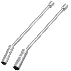 2 Piece spark plug wrench 16mm/14mm 12 Angle pivoting magnetic socket ...
