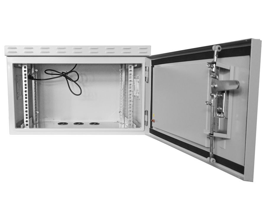 Scoop 6U 450mm Deep Outdoor Network Rack Cabinet with 2 fans CAB-6UO ...