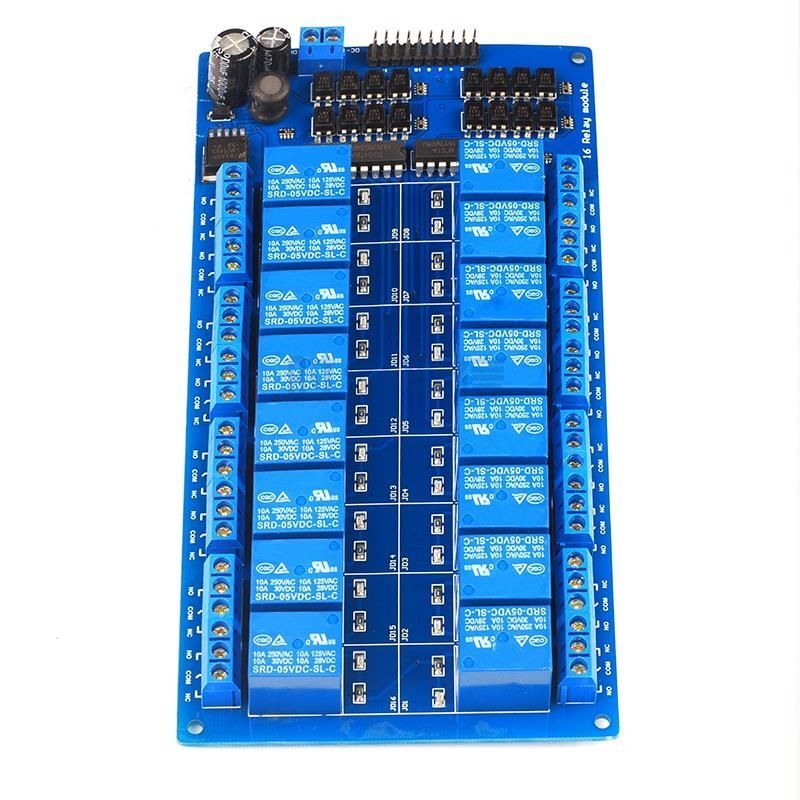 Arduino 12V 16 way relay module optocoupler isolation low level trigger ...