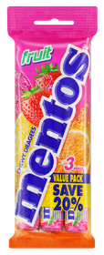 Mentos Candy Rolls Multipack 3s Fruit 100g | Shop Today. Get it ...