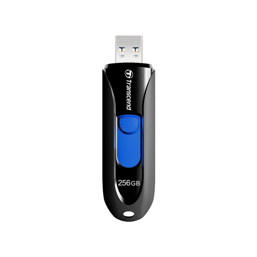 Transcend 256GB JF790 USB3.1 Gen 1 Capless Flash Drive - Black & Blue ...
