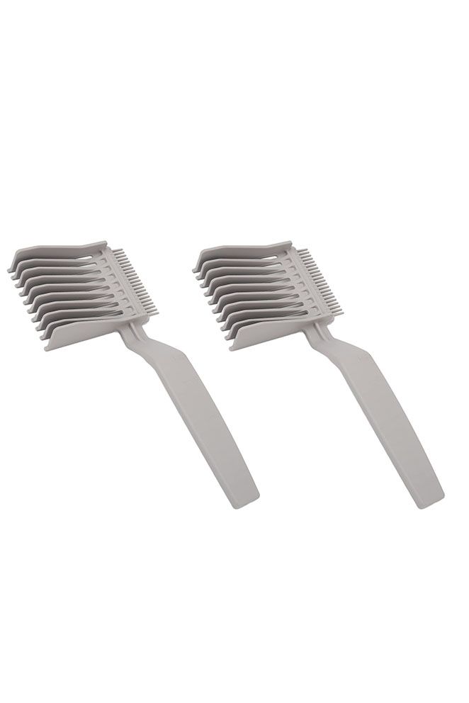 2 Pieces Fade Combs, Flat Top Guide Comb Hairdressing Tool Haircut ...