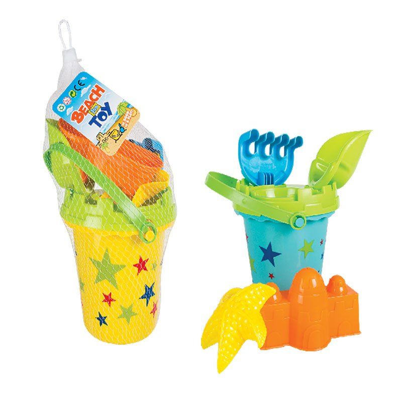 Bulk Pack x 3 Beach-Set Plastic In Bucket 6pcs Per Pack | Shop Today ...