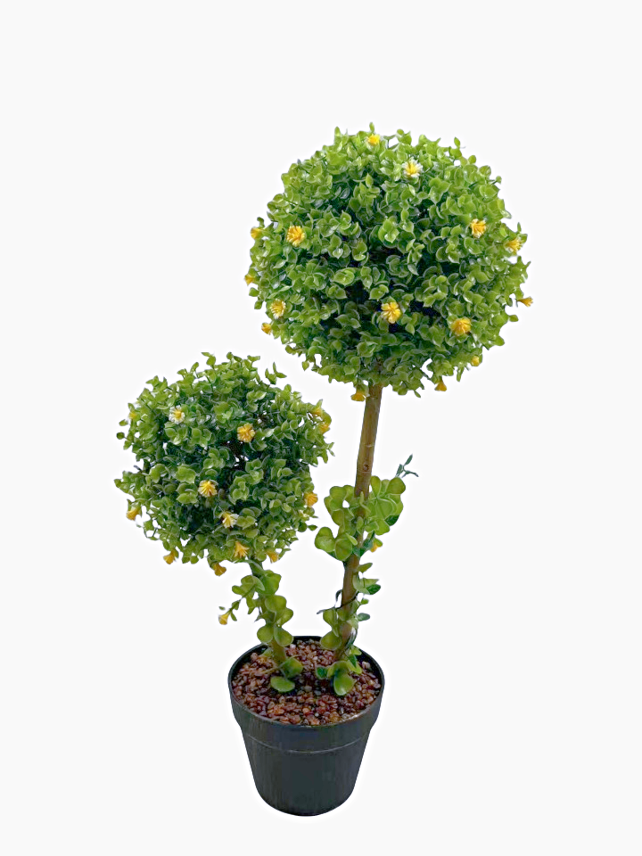 Artificial Topiary Double Ball Tree Two Trunks | Shop Today. Get it ...