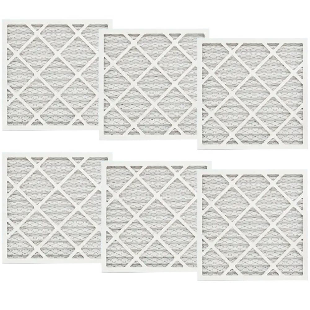 Tool Galvanised Metal Pleated Air Conditioner Filters Set of 6 - 30.5cm ...