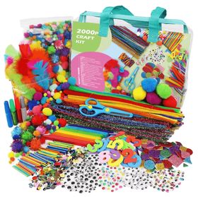 2000+Pcs Children's Craft Set Arts & Crafts Supplies Kits DIY Craft ...