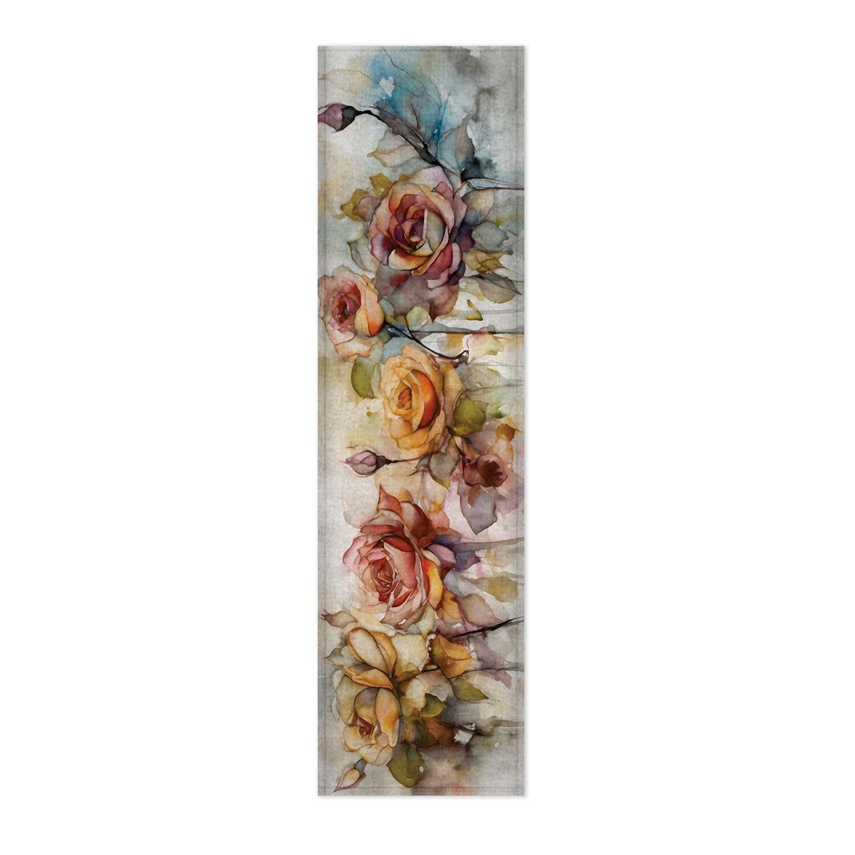 Orange Water Colour Roses 160cm Table Runner | Shop Today. Get it ...
