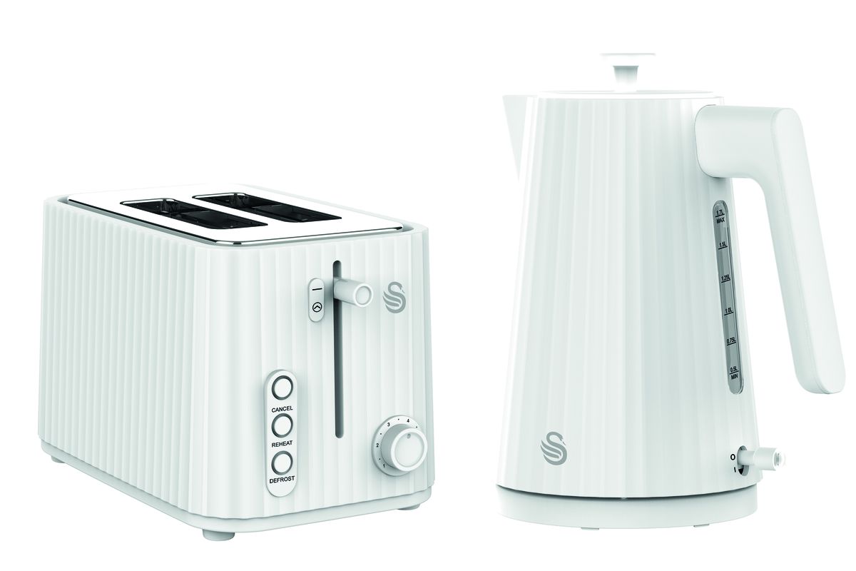 Swan Wave 1,7 Litre Cordless Kettle & 2 Slice Toaster Breakfast Pack ...