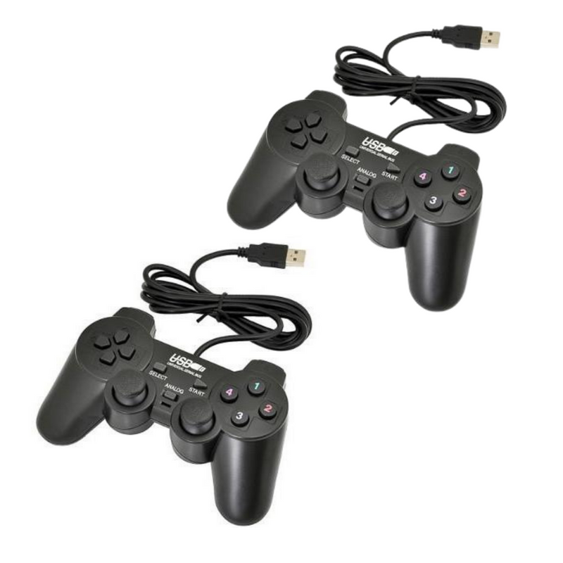 High Performance Dual Shock Vibration Wired PC Controller Bundle | Shop ...