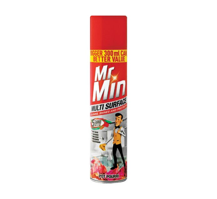 Mr Min Multi Surface Cleaner Polish Potpourri (6 x 300ml) | Shop Today ...
