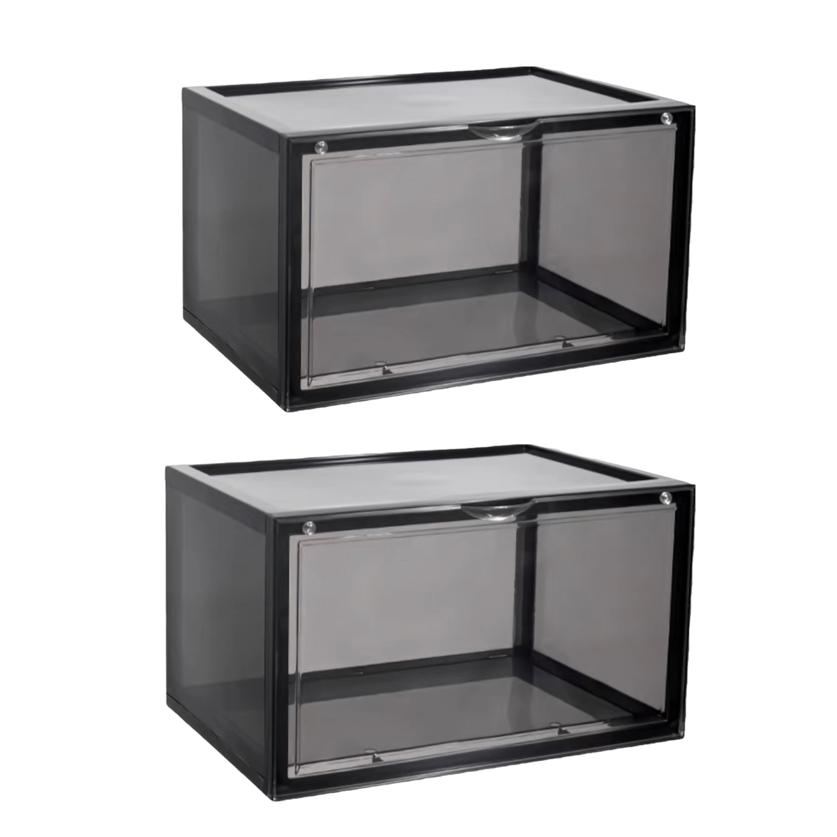 Magnetic Thickened Shoes Storage Box Sneakers Organizer Box - Set of 2 ...