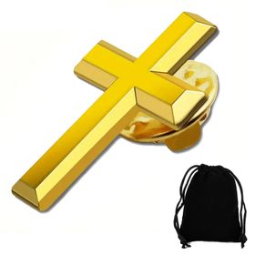 Gold Christian Cross Lapel Pin Badge | Shop Today. Get it Tomorrow ...