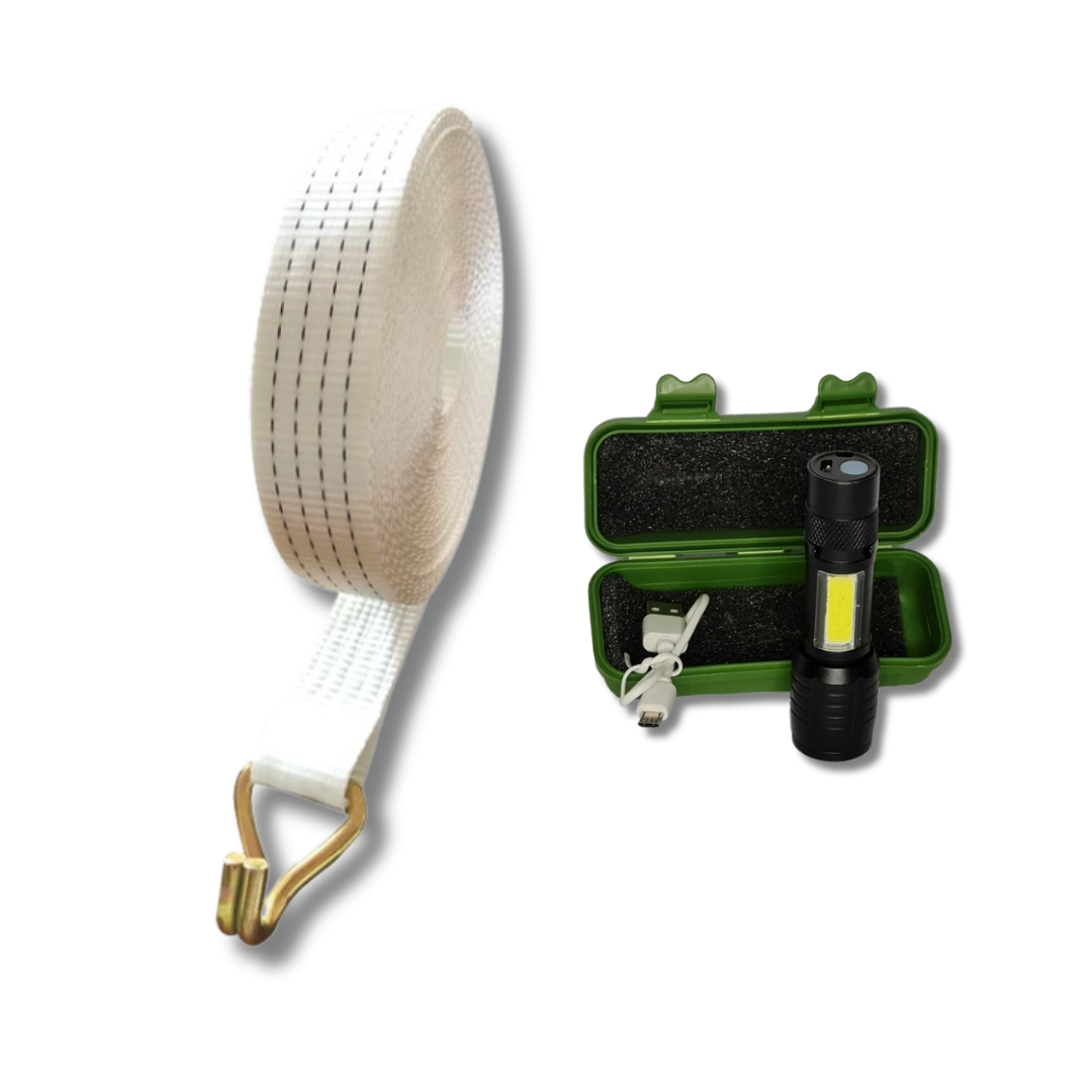 Autogear 50MM 4T 24M Ratchet tie down Rope with Torch Combo | Shop ...