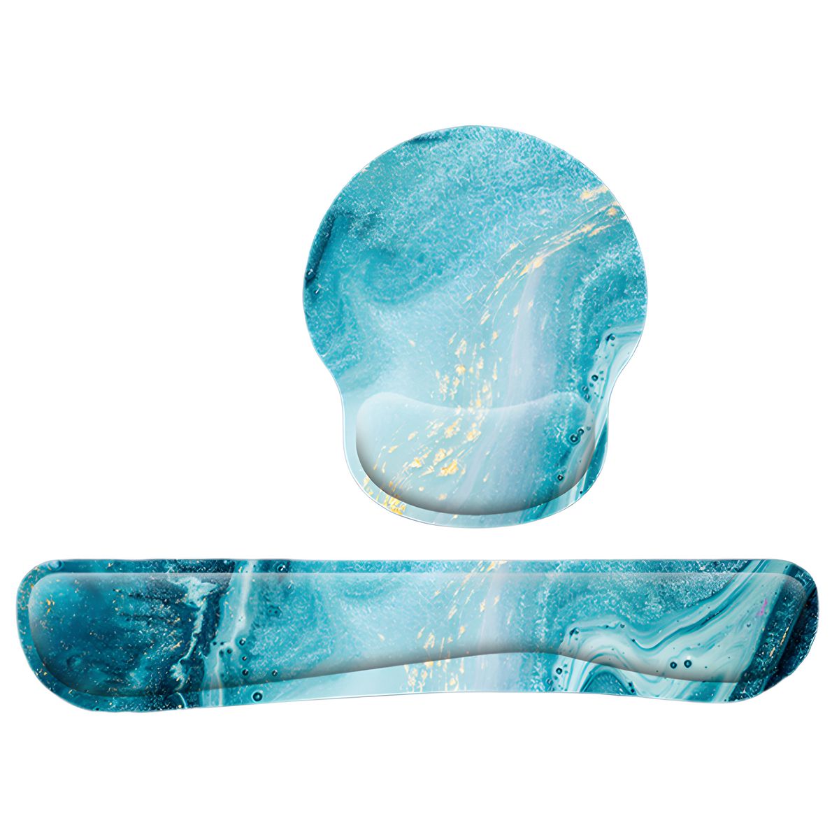 Keyboard Mouse Pad Set Ergonomic Rubber Keyboard Mouse Support Pad for ...