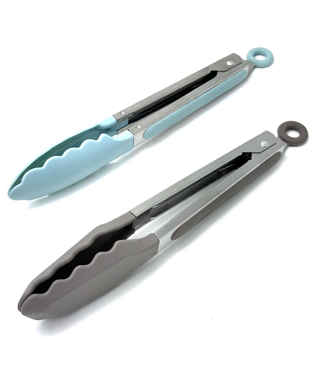 Food Tongs Silicon / Nylon Stainless Steel Locking - Combo | Shop Today ...
