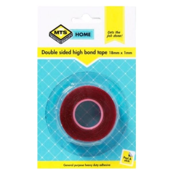 MTS - Home Double Sided High Bond Tape - (18mm x 1m) | Shop Today. Get ...