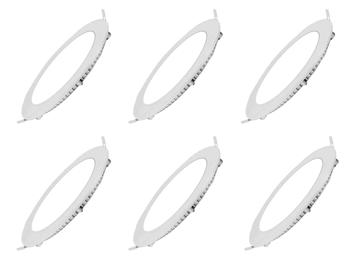 DrLight 6 Pcs LED 6w Cool White Round Pannel Light Value Pack | Shop ...
