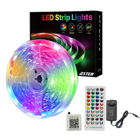 ASTER LED RGB Strip Lights for Bedroom with Remote & App Control - 10M ...