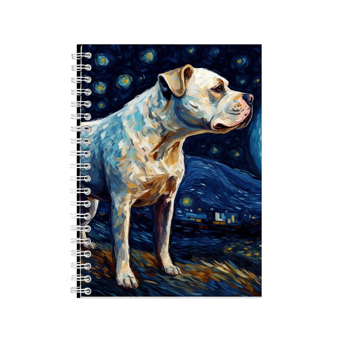 AMERICAN BULLDOG Starry Night Notebook Gift Idea Notepad Pad 107 | Shop ...