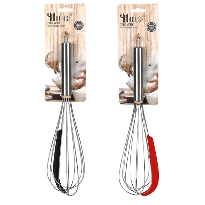 Stainless Steel Whisk with Silicone Scraper 30cm Set of 2 | Buy Online ...