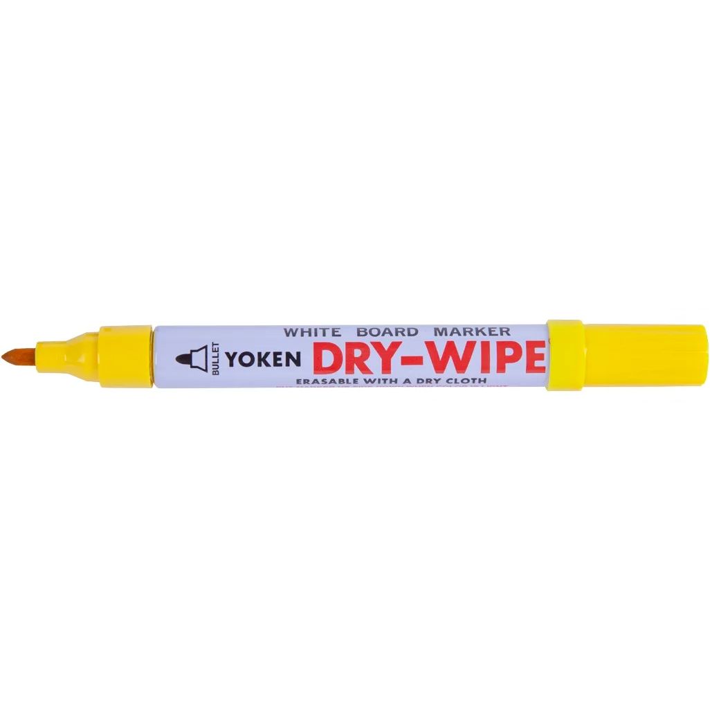 Yellow Yoken Whiteboard Marker Fine Bullet Point x4 | Shop Today. Get ...
