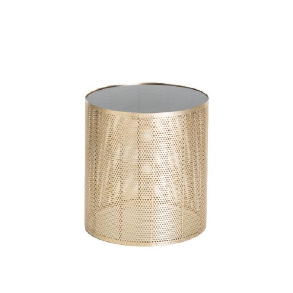 Gold Round Metal Glass Top Side Table Shop Today Get It Tomorrow