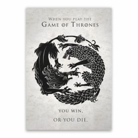 Game Of Thrones Win Or Die Poster - A1 | Shop Today. Get it Tomorrow ...