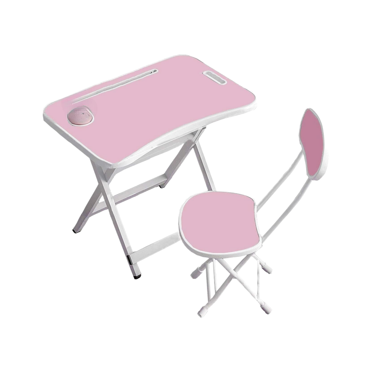 60 x 40 x 52cm Foldable Children's Study Table With Chair Cup, Book ...