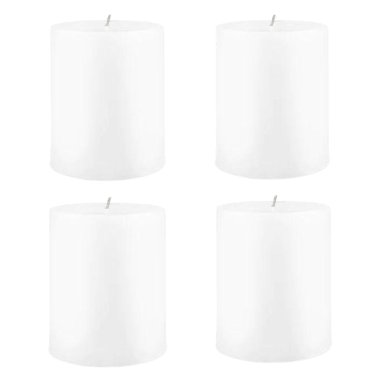 Classic Dripless Extra Long Burn Pillar Candle - 4 Pack | Shop Today ...