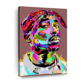 Canvas Art - 2Pac Shakur Abstract Canvas Print Wall Art Decor | Shop ...
