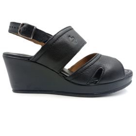 Froggie Lea Waxy 1 Black Wedge Sandal - 11253 | Shop Today. Get it ...