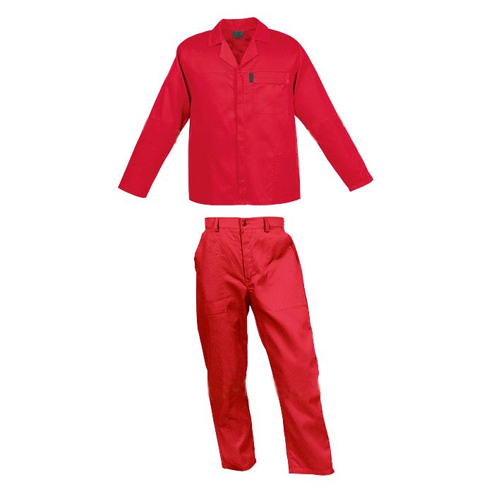 2 Piece Red Work Suit Without Reflective Arms And Legs | Shop Today ...