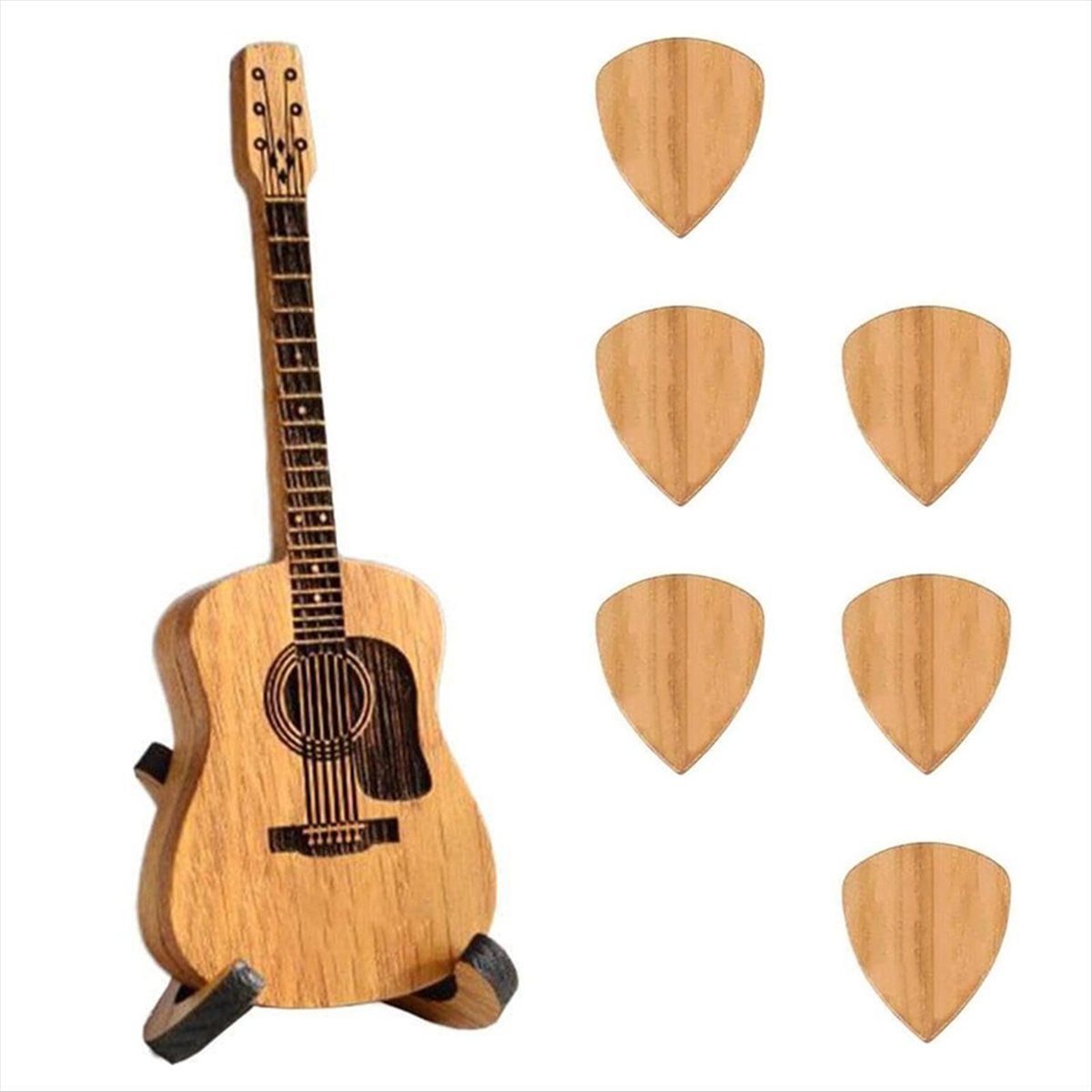Wooden Guitar Pick Box with Stand - Mini Storage | Shop Today. Get it ...