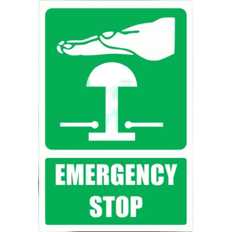 Emergency Stop Sign 440x440 On Abs | Shop Today. Get it Tomorrow ...