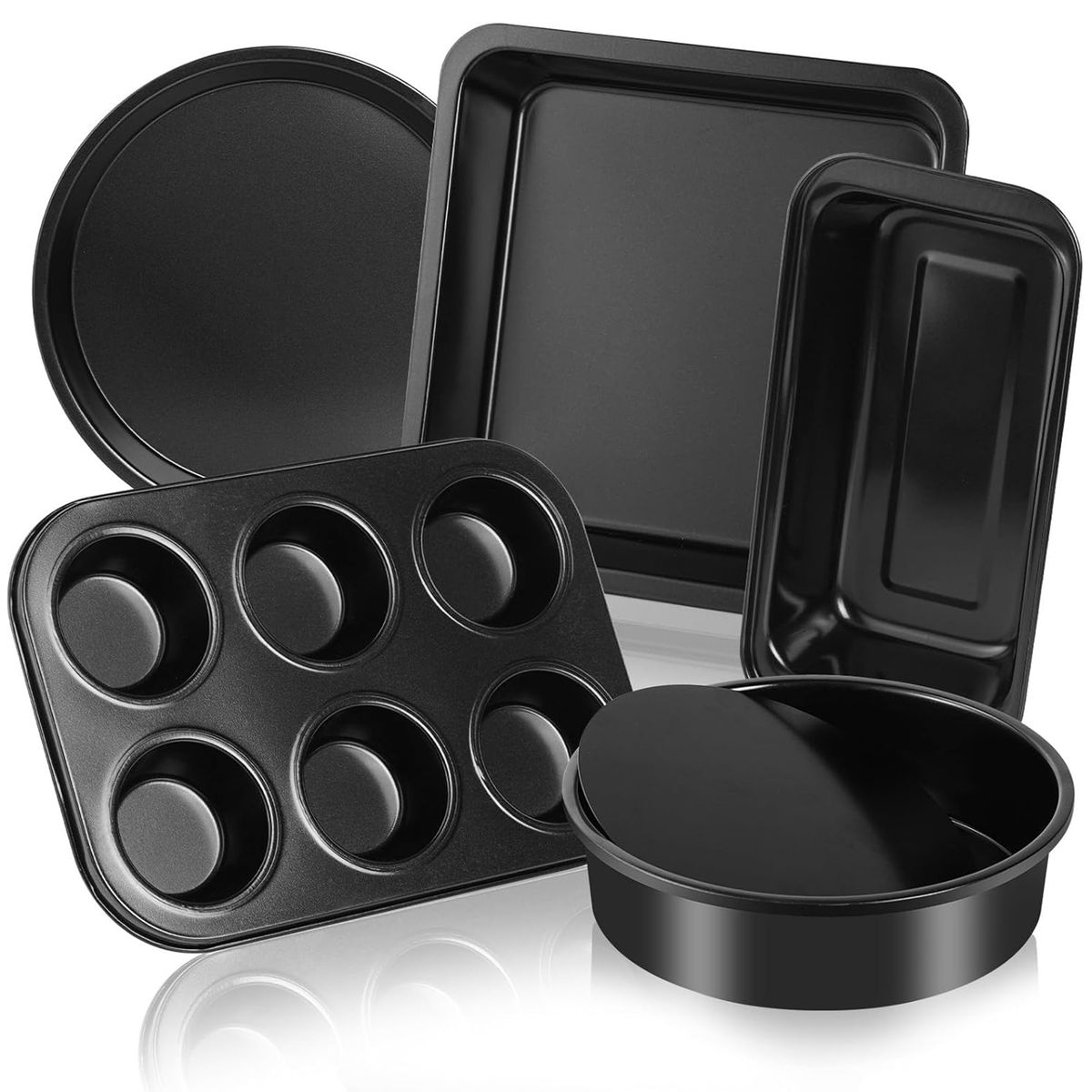 5Pcs Baking Pan Set Pastry Pan Set Kitchen Bakeware Cooking Tool for ...