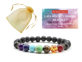 7 Chakra Lava Rock Healing Reiki Bracelet - Balance Chakras | Shop ...