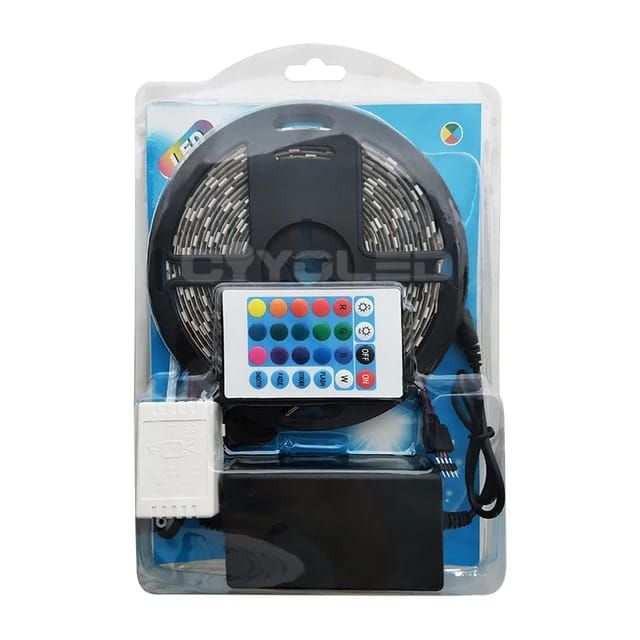 Flexible RGB 5050 LED Light Strip Waterproof Light With Remote ...