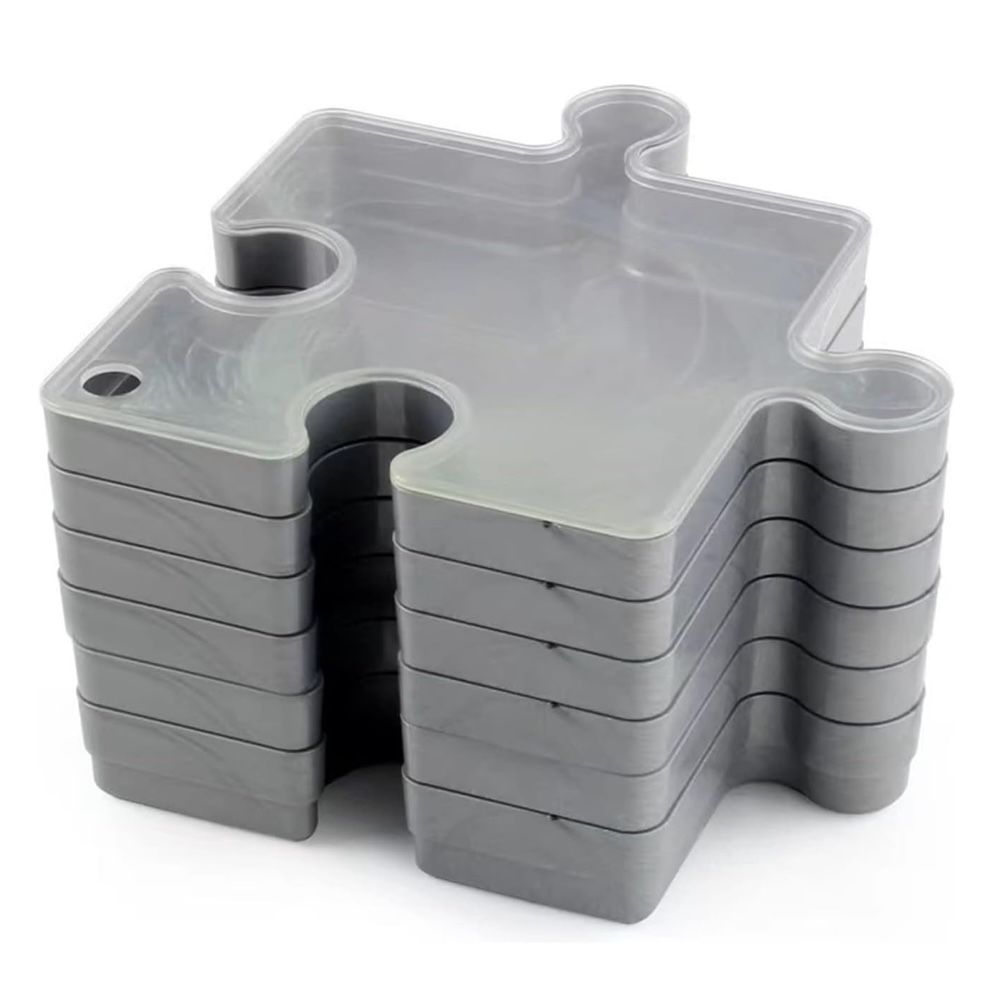 Toy Hobby Stackable Puzzle Piece Organiser Container Trays 21cm-6 pc ...