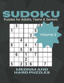 SUDOKU PUZZLES for ADULTS, TEENS and SENIORS: 8.5x11 large print ...