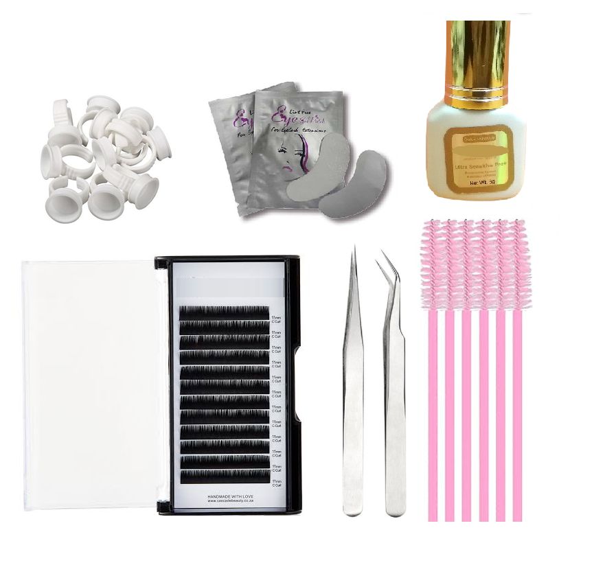 Professional Individual Eyelashes Starter Kit - 12mm C-Curve | Shop ...