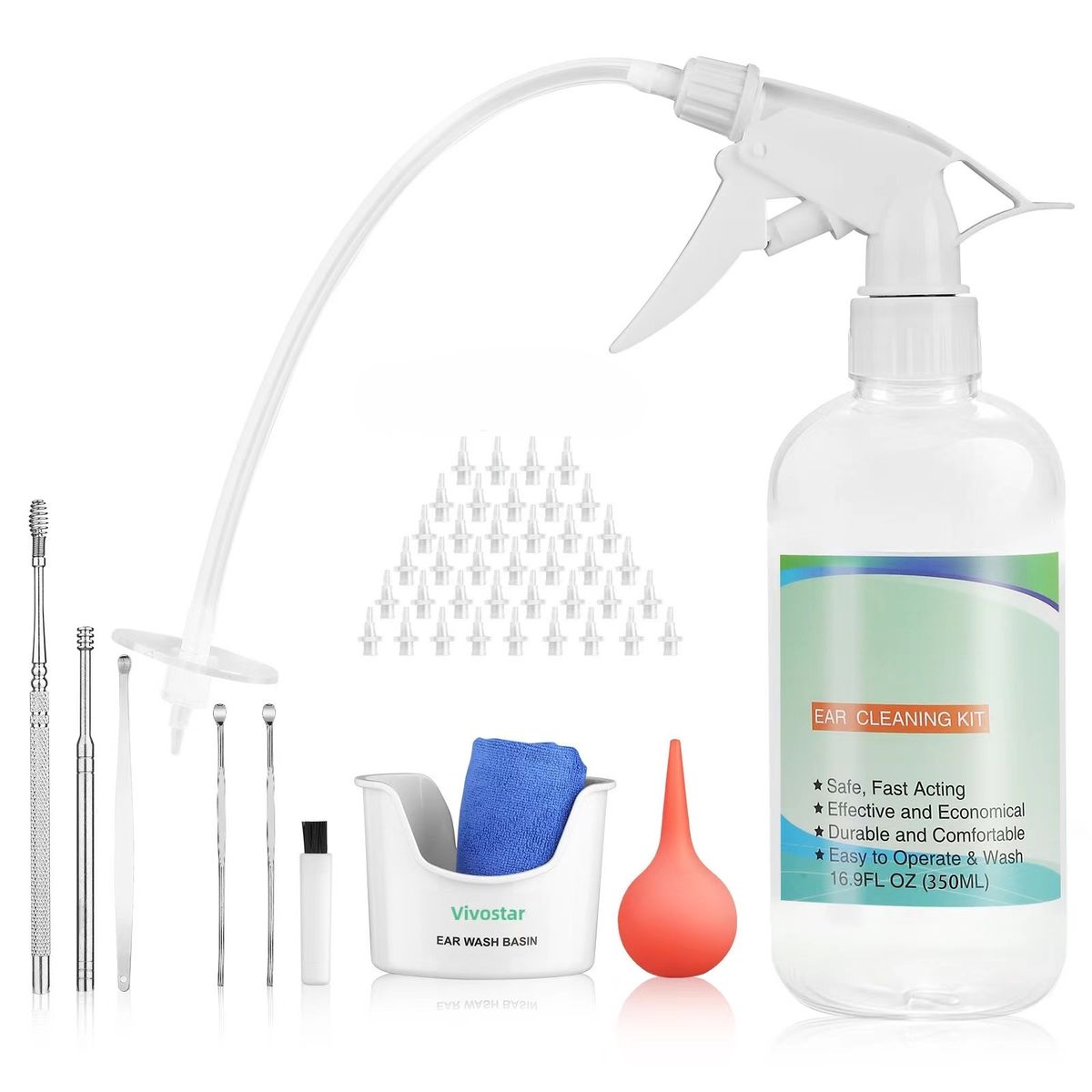 Ear Wax Removal Tool, Ear Irrigation Flushing System for Adults & Kids ...